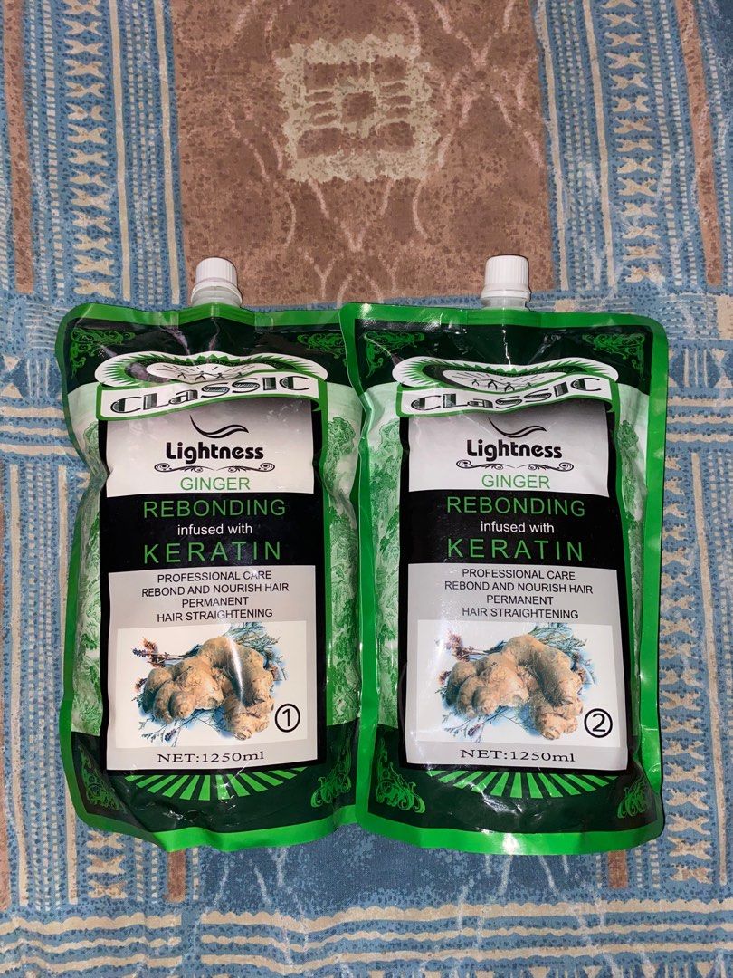 Lightness Ginger Rebonding infused with Keratin (No. 1 &2), Beauty ...