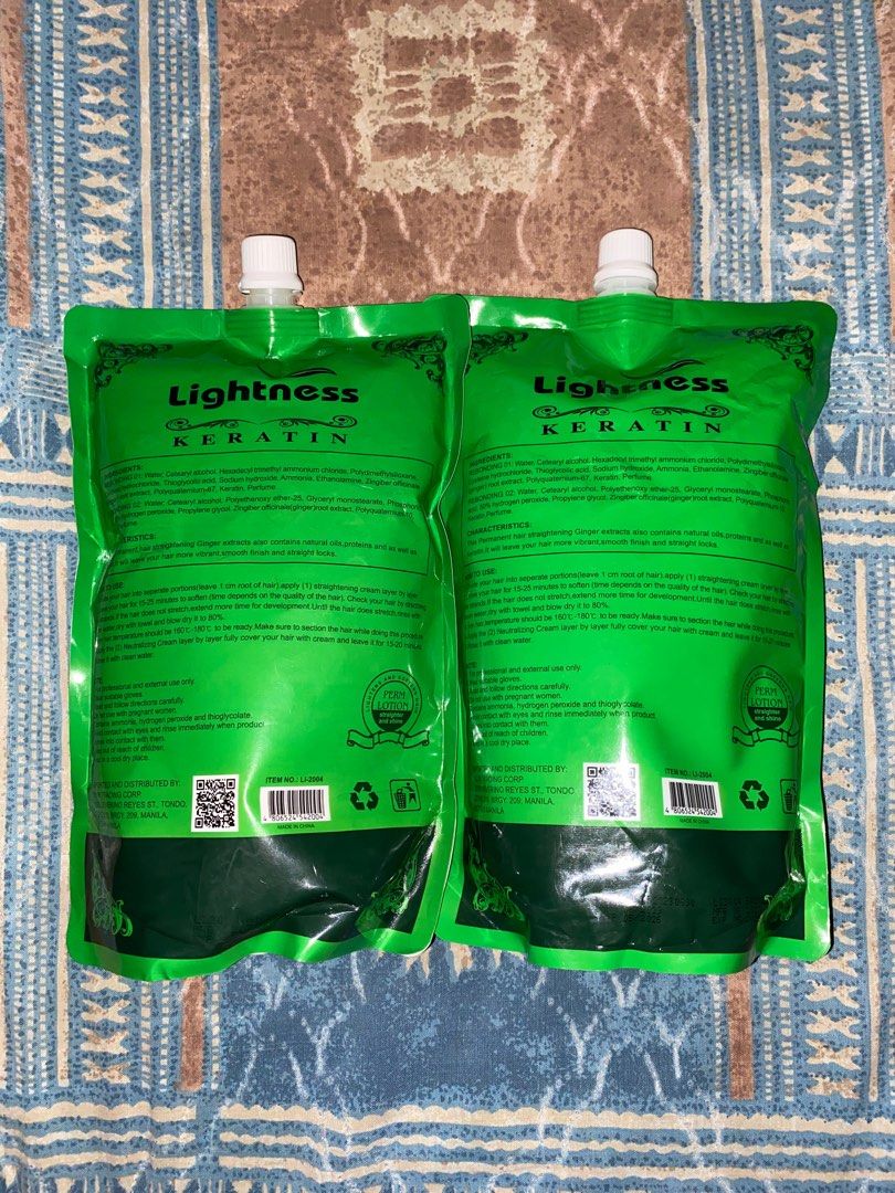 Lightness Ginger Rebonding infused with Keratin (No. 1 &2), Beauty ...