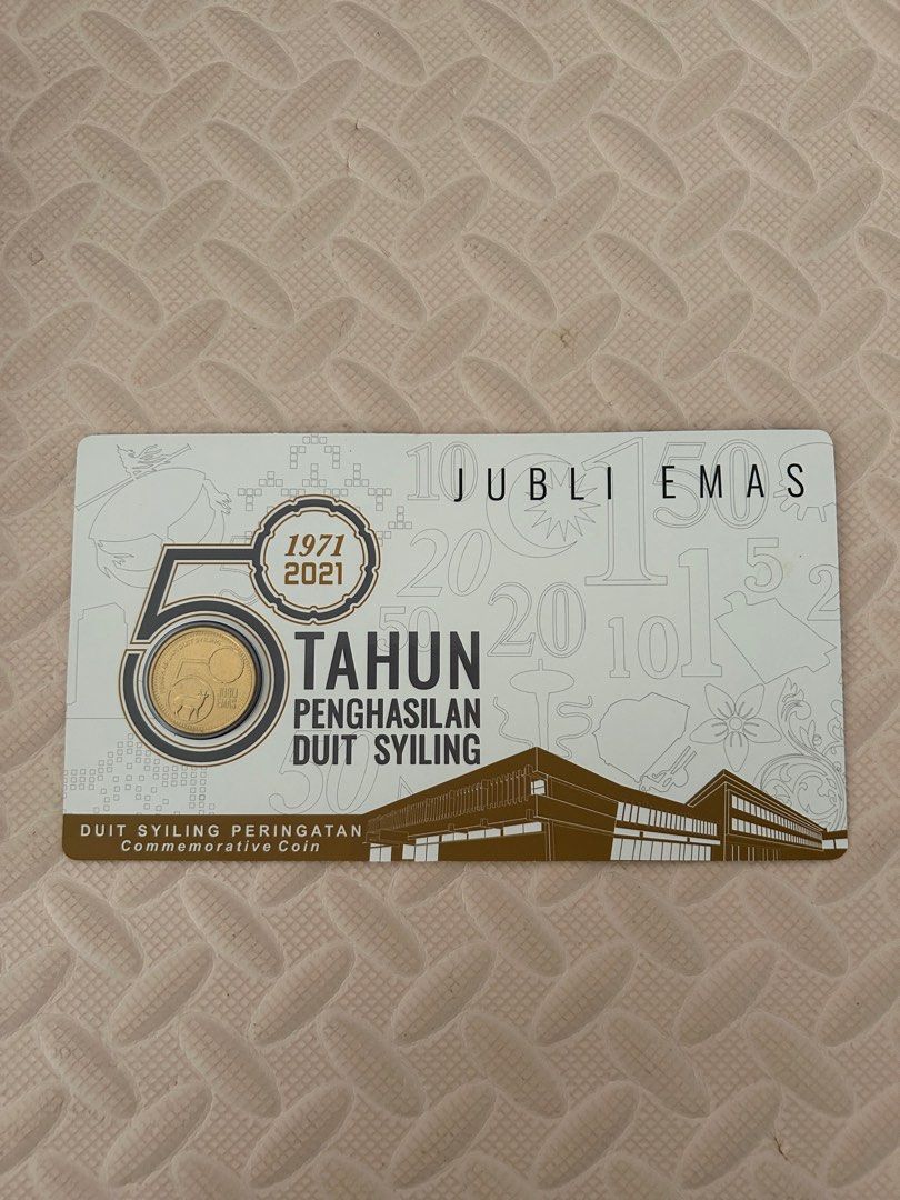 [FREE 50th jubli emas coin] Malaysia Commemorative Proof Coin (50th anniversary) wau gasing ...