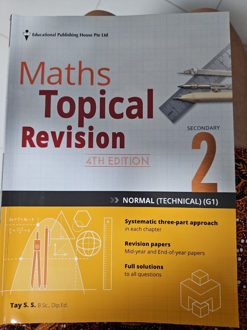 Maths Topical Revision Secondary 2 Normal (Technical) (G1) 4th Edition, Hobbies & Toys, Books ...
