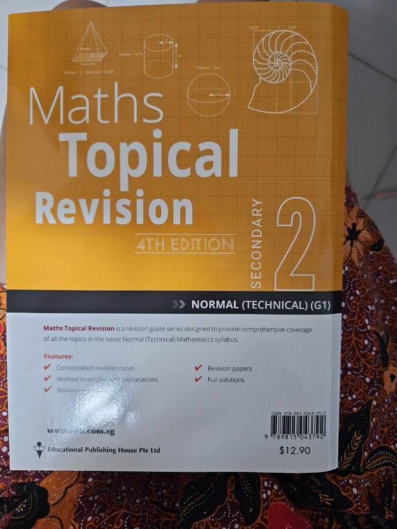 Maths Topical Revision Secondary 2 Normal (Technical) (G1) 4th Edition, Hobbies & Toys, Books ...