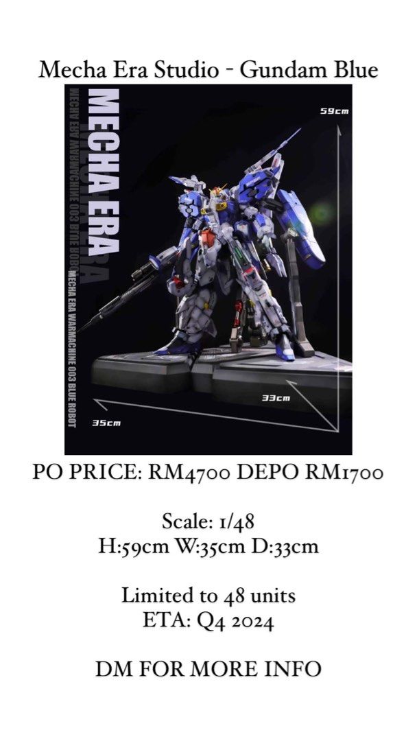 Mecha Era Studio - Gundam Blue, Hobbies & Toys, Toys & Games on Carousell