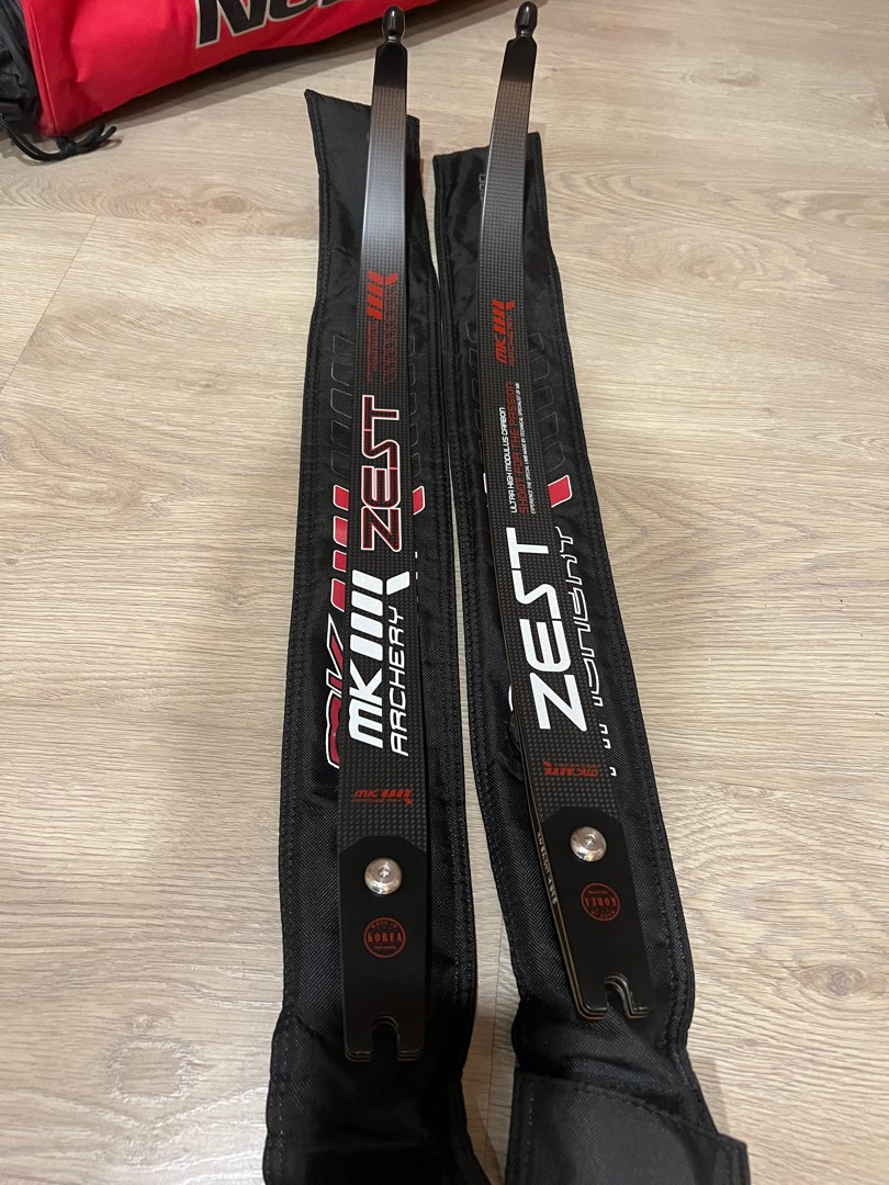 MK Korea Archery Zest ILF Recurve Limbs 68" 38lbs 68/38, Sports Equipment, Other Sports ...