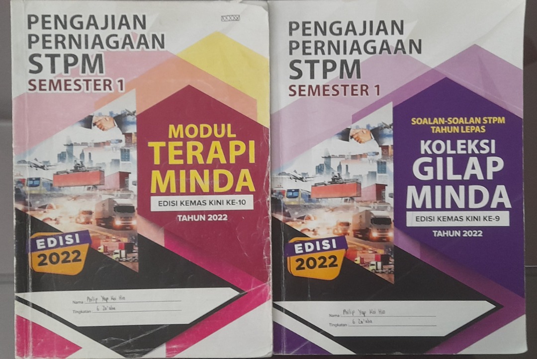 Modul Terapi Minda Pengajian Perniagaan STPM Sem 1 (Set), Hobbies ...