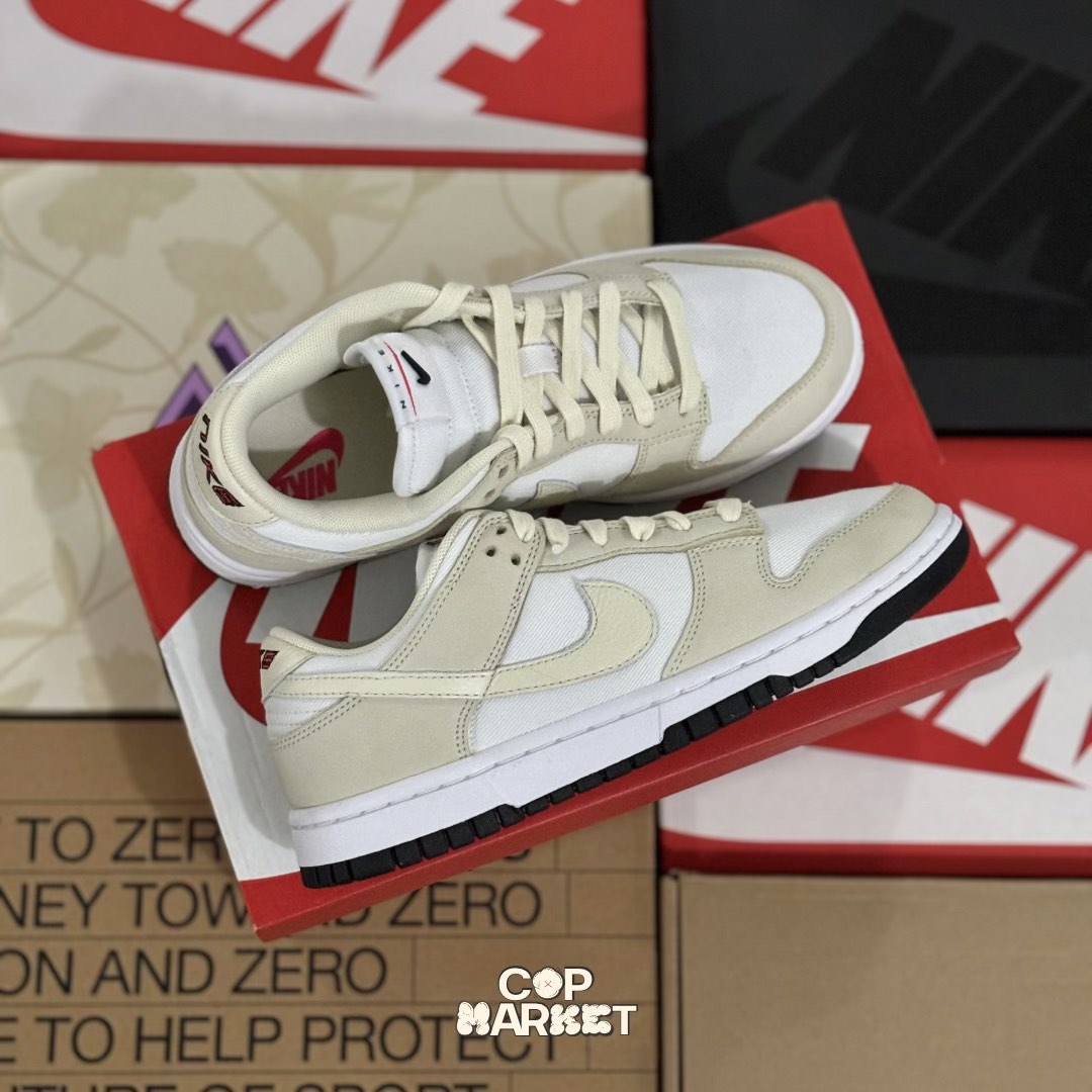 Nike dunk low white and coconut milk, Women's Fashion, Footwear ...