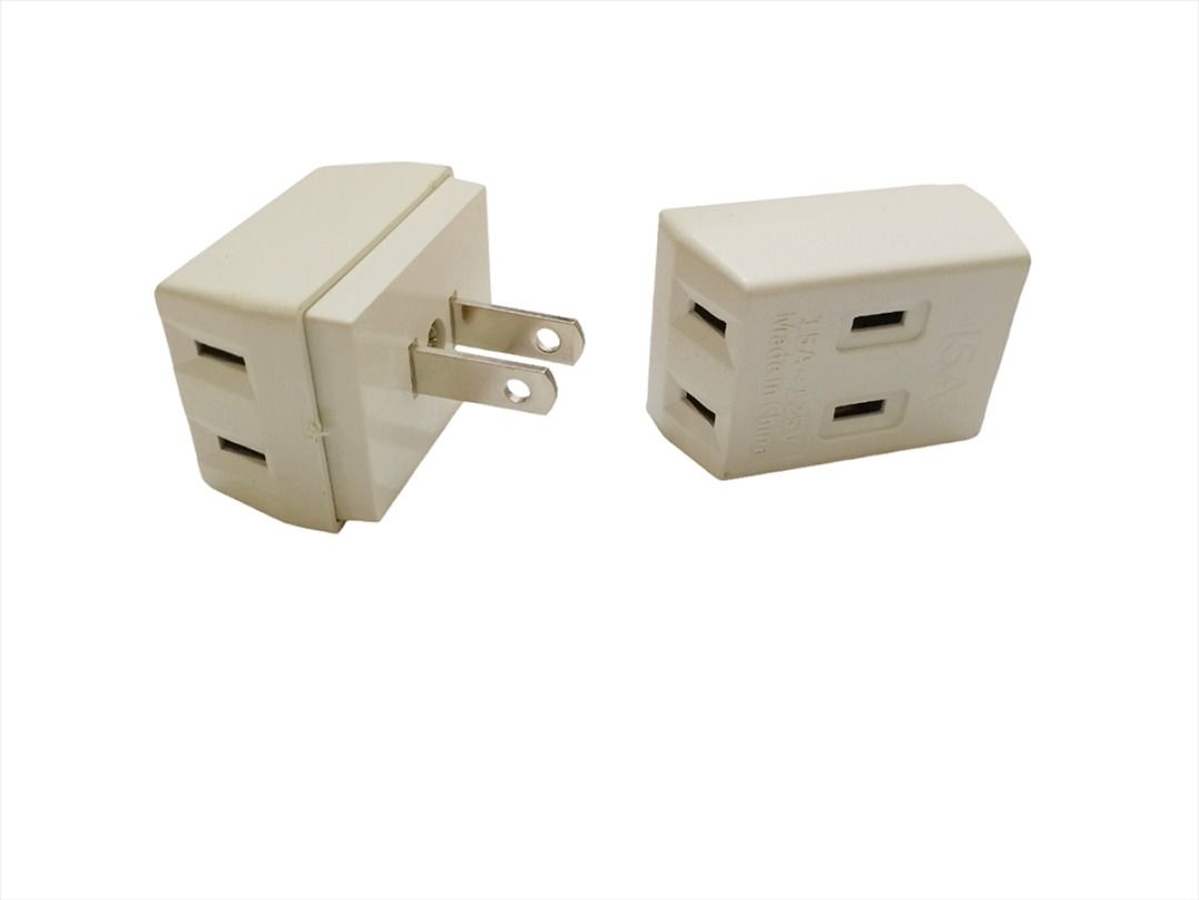 OCTOPUS ADAPTER TRIPLE TAP to FLAT PIN US PLUG ADAPTER OUTLET, 15A ...