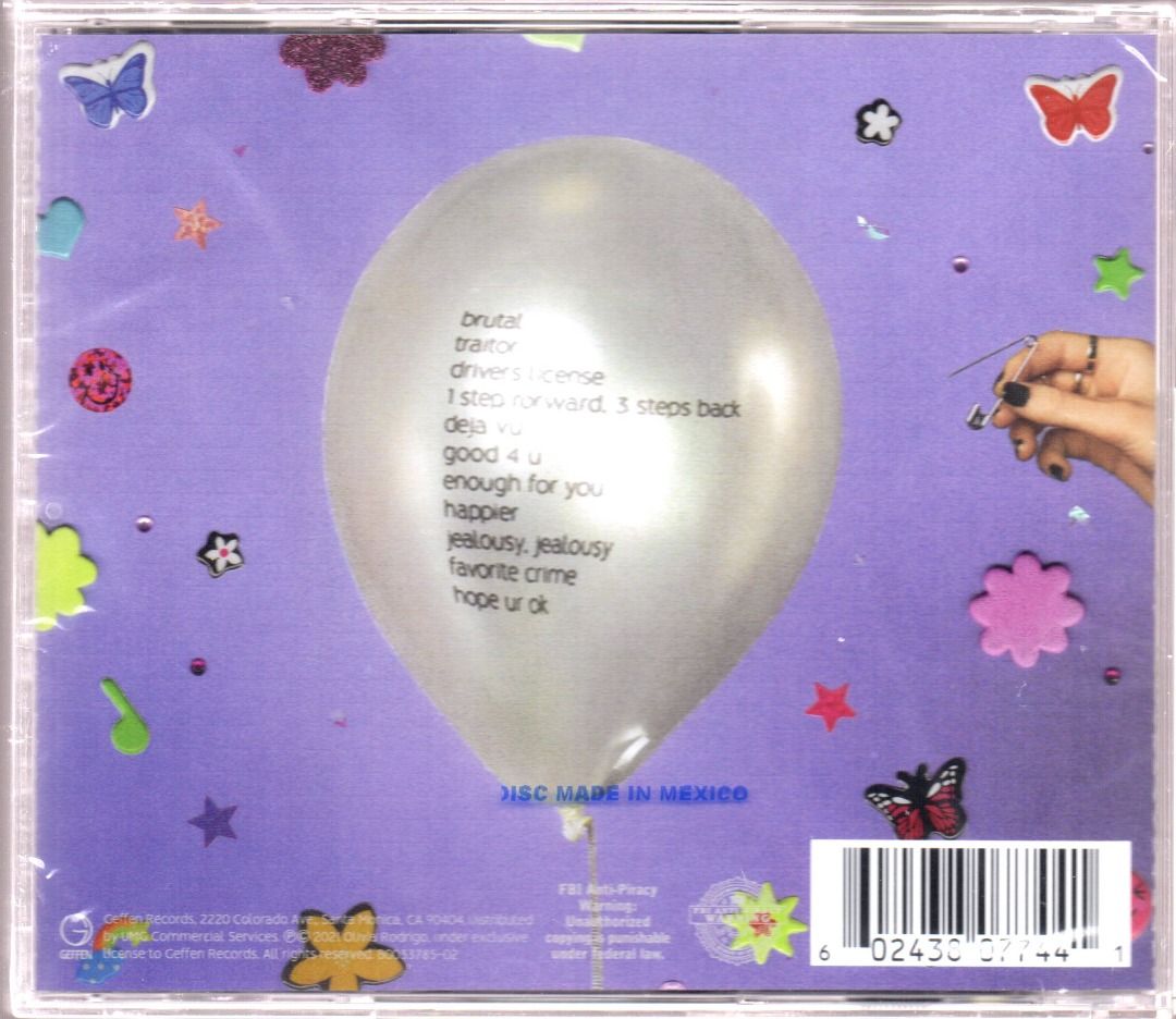 Olivia Rodrigo - Sour CD, Hobbies & Toys, Music & Media, CDs & DVDs on ...