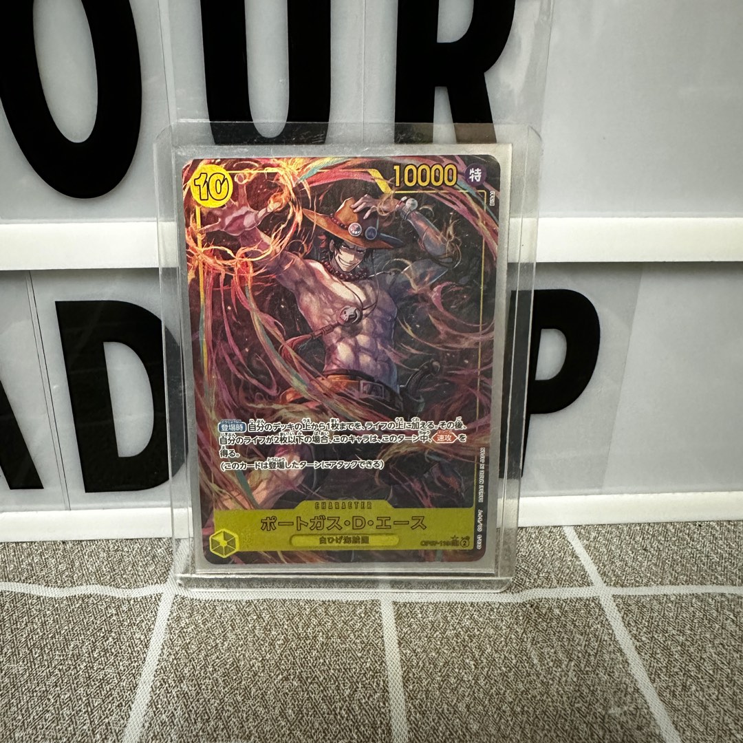 One Piece TCG OP07-119 Portgas D. Ace Sec card, Hobbies & Toys, Toys ...