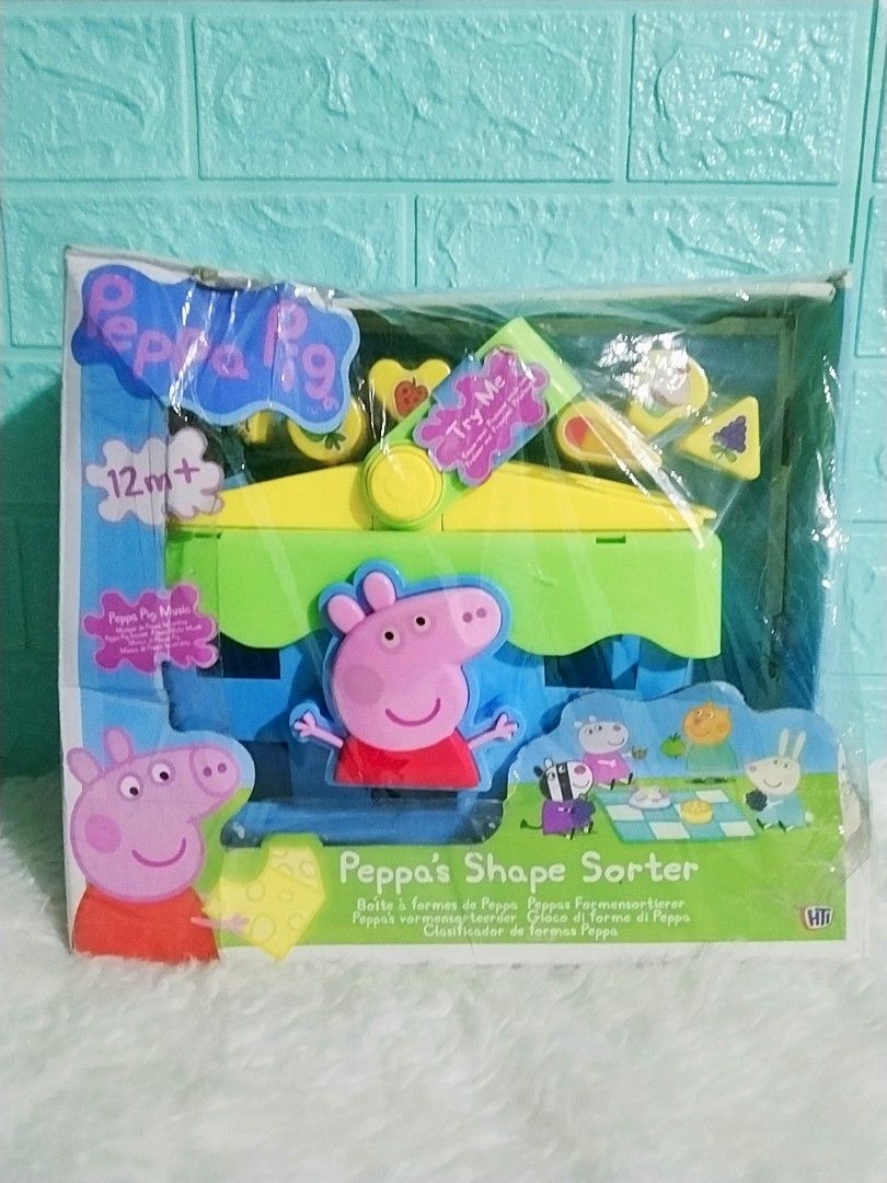 Peppa Pig Shape Sorter Picnic Set, Babies & Kids, Infant Playtime on ...