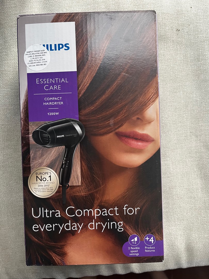 Philips Essential Care compact hairdryer, Women's Fashion, Watches ...