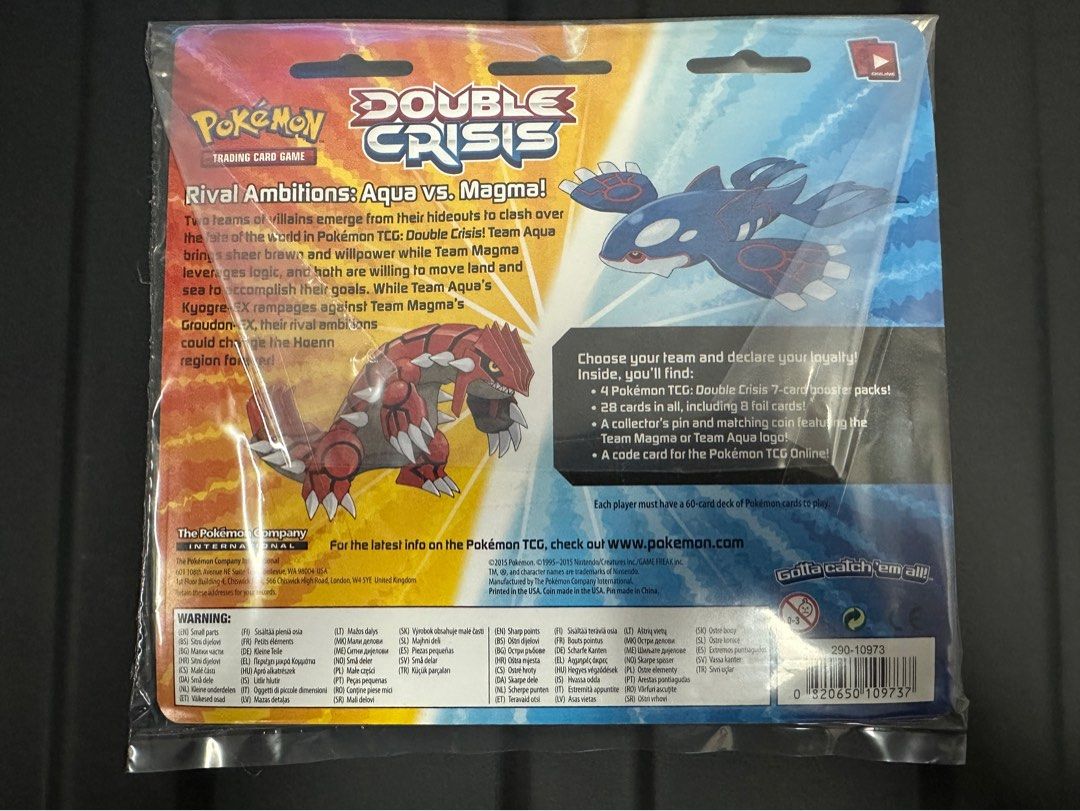 Pokemon Double Crisis Blister Pack (Team Aqua vs Team Magma), Hobbies ...
