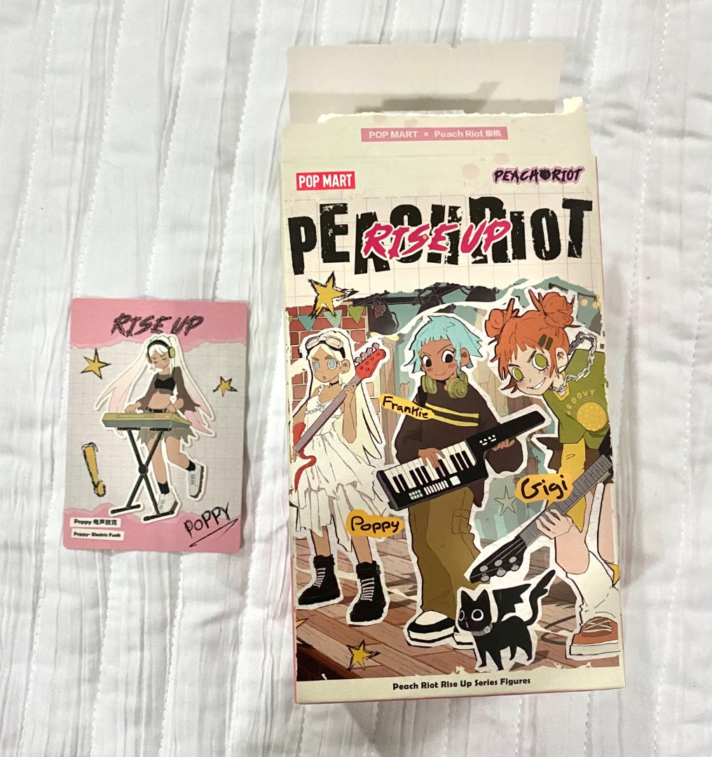 Pop Mart Peach Riot Rise Up - Poppy Electric Funk, Hobbies & Toys, Toys ...