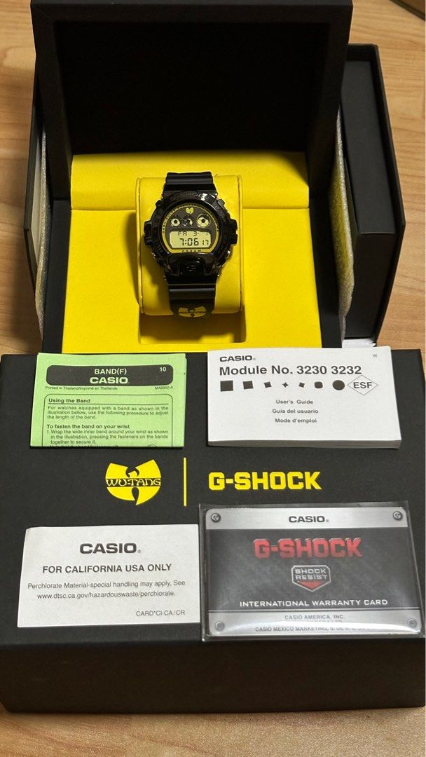 RARE WATCH RARE UNIT COLLABORATION G-SHOCK WU-TANG GM-6900WTC229, Men's ...