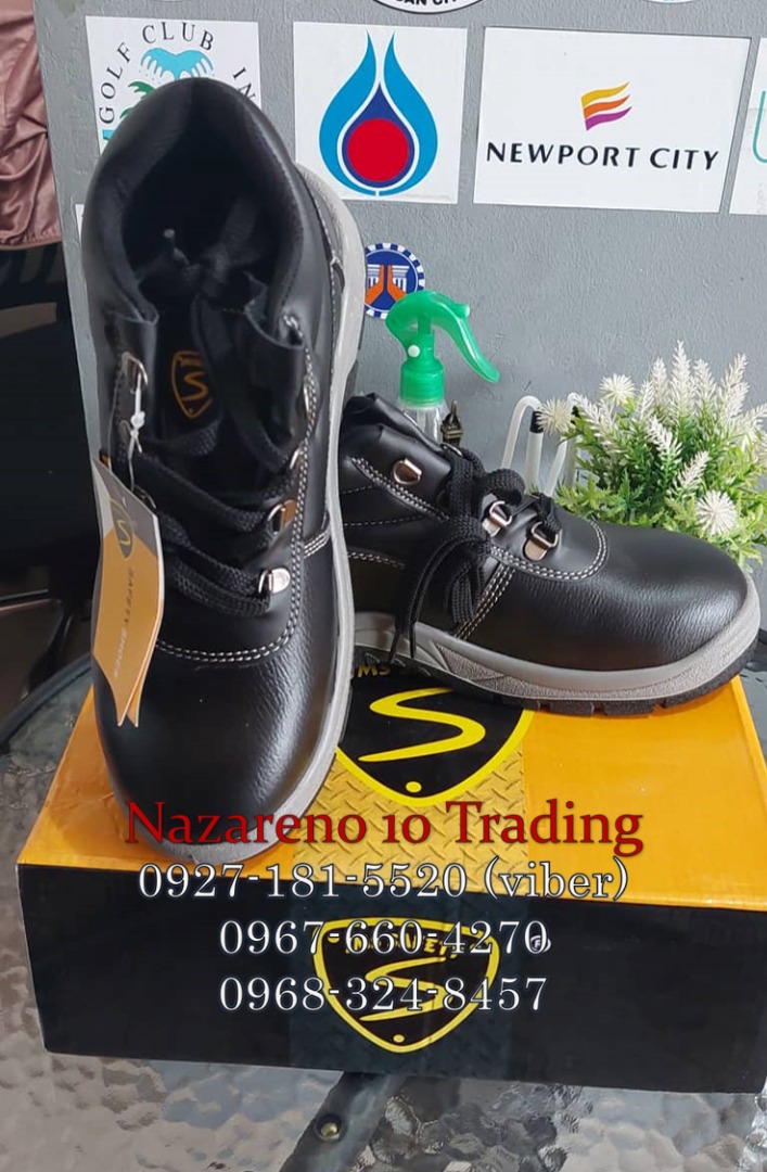 safety shoes jms, Men's Fashion, Footwear, Boots on Carousell