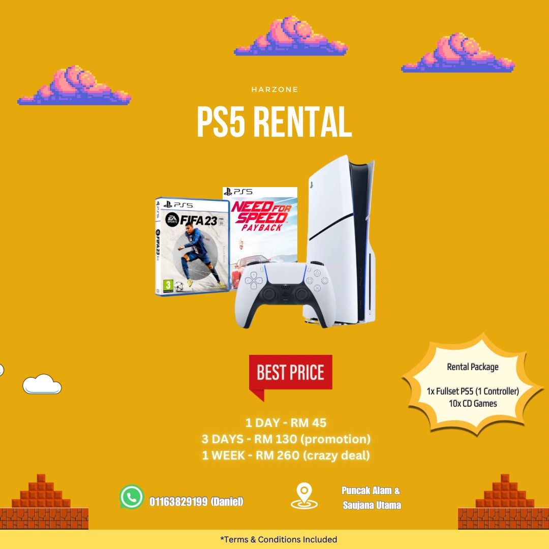 Sewa PS5 Murah, Video Gaming, Video Game Consoles, PlayStation on Carousell