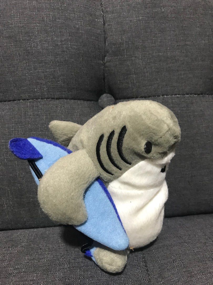 Sharka Crazy Plush grey, Hobbies & Toys, Toys & Games on Carousell