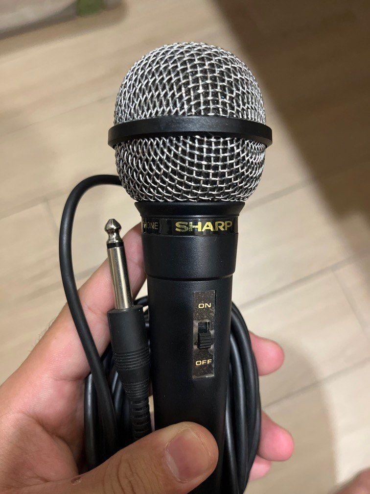 SHARP MICROPHONE (RMICD0012GE), Audio, Microphones on Carousell