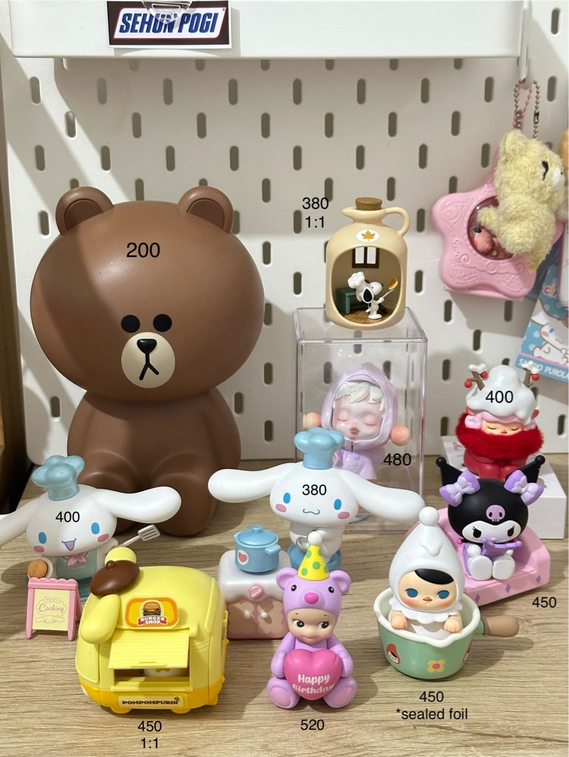 Sonny Angel, Popmart Pucky, Skullpanda, Sanrio Cinnamoroll, Kuromi ...