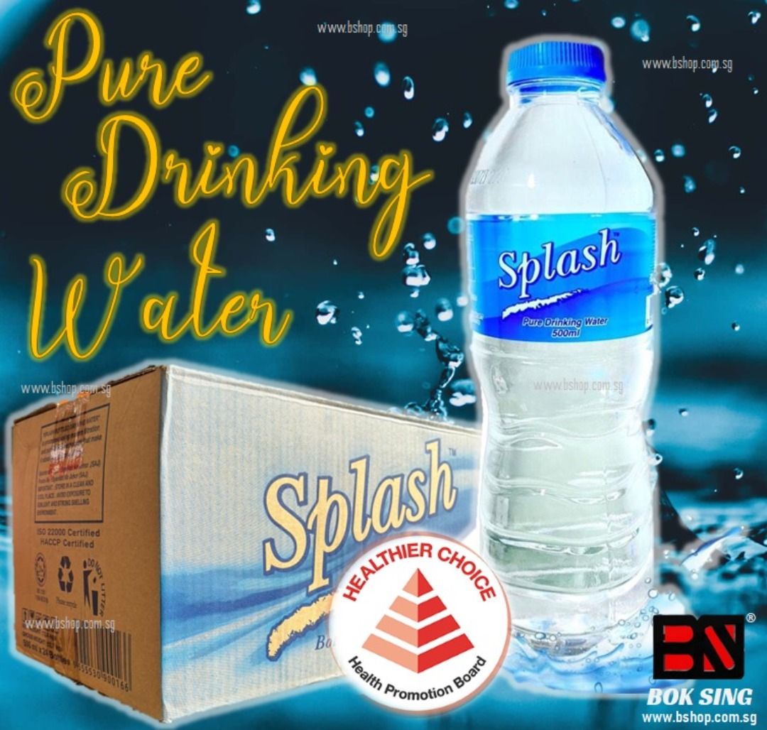 SPLASH PURE DRINKING WATER/ DRINKING WATER /MINERAL WATER 500ML/ RED ...