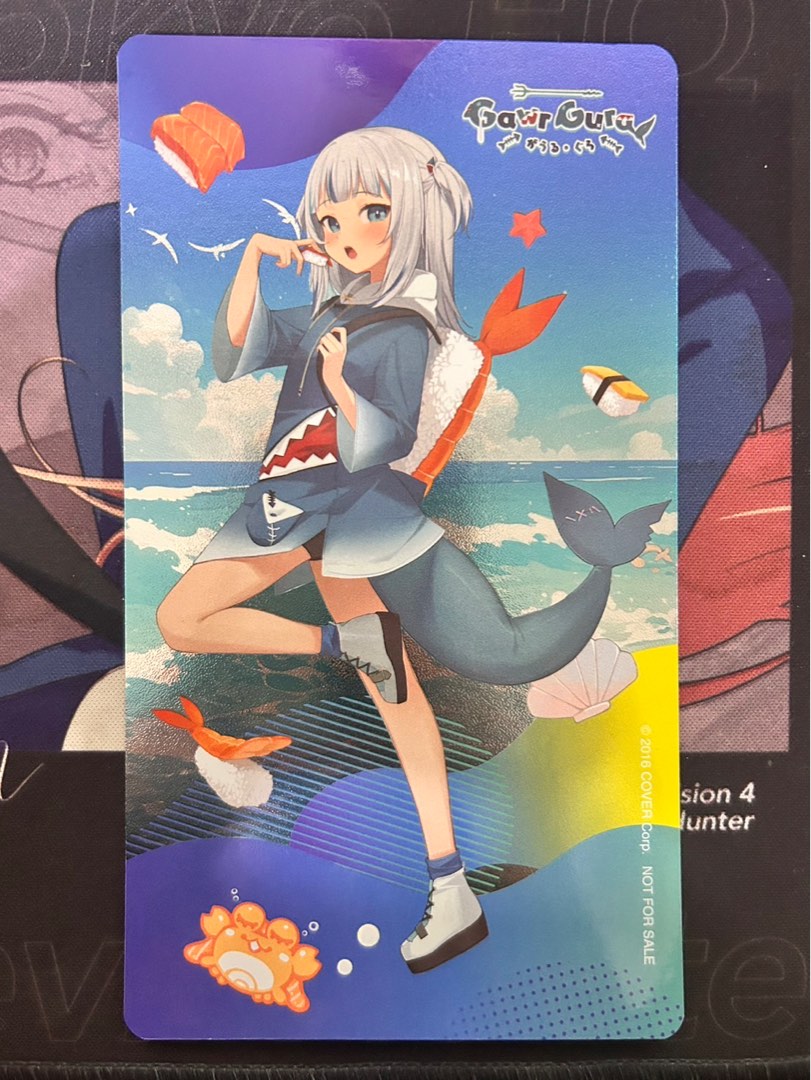 SUSHIRO x Hololive Gura 壽司郎 聯名款閃卡, 書籍、休閒與玩具, 收藏、紀念品, 明星週邊在旋轉拍賣