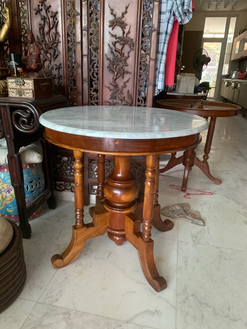 Vintage New Peranakan Kopitiam Table, Furniture & Home Living ...