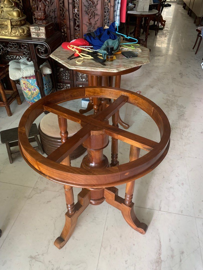 Vintage New Peranakan Kopitiam Table, Furniture & Home Living ...