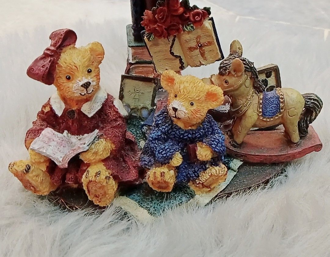 Vintage Teddy Bear Clock / Kids Table Top Clock, Furniture & Home ...