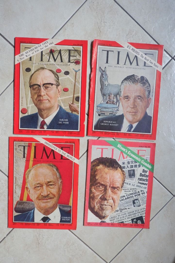 Vintage Time Magazine 1960s-1970s, Hobbies & Toys, Books & Magazines ...