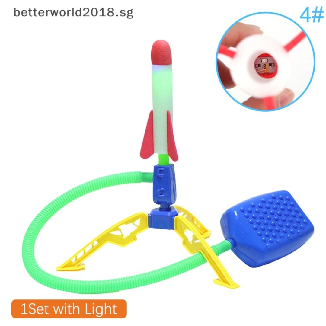 1Set Kid Air Rocket Foot Pump Launcher Toys, Hobbies & Toys, Toys ...