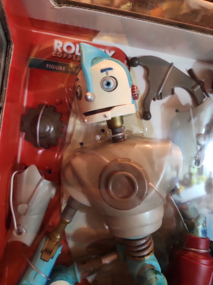 2004 MATTEL ROBOTS MOVIE 14" RODNEY COPPERBOTTOM BUILD n' BATTLE FIGURE ...