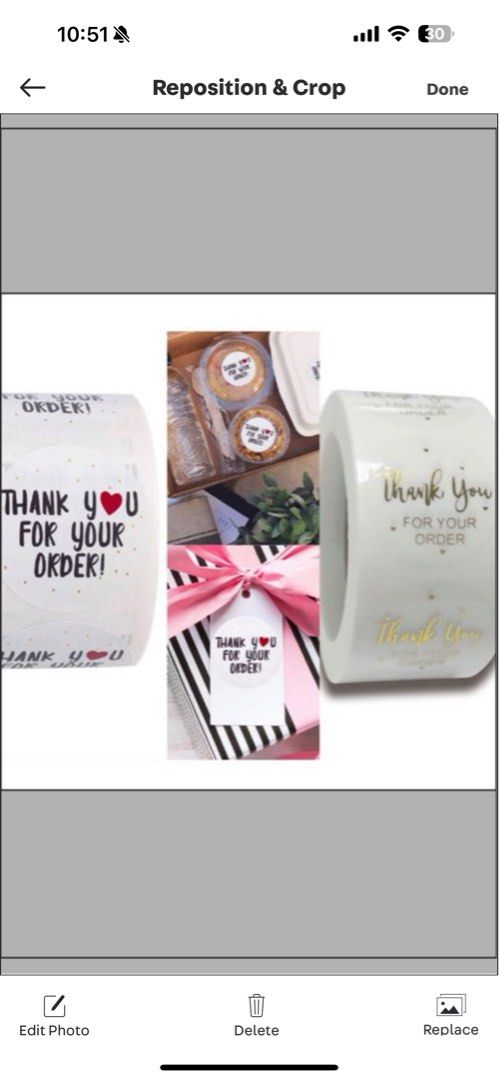 40 Pcs Thank You For Your Order, Thank You Sticker Labels Seal in ...