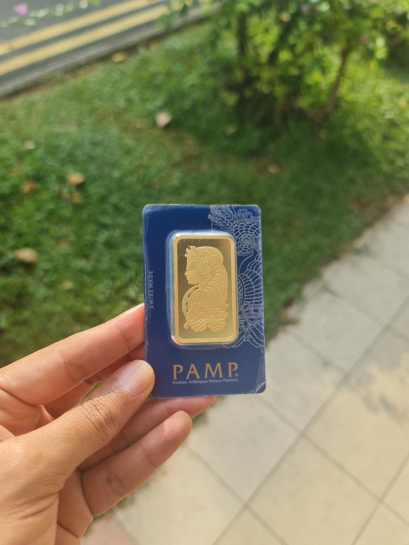 50gm 24k gold bar pamp lady veriscan with receipt, Hobbies & Toys ...