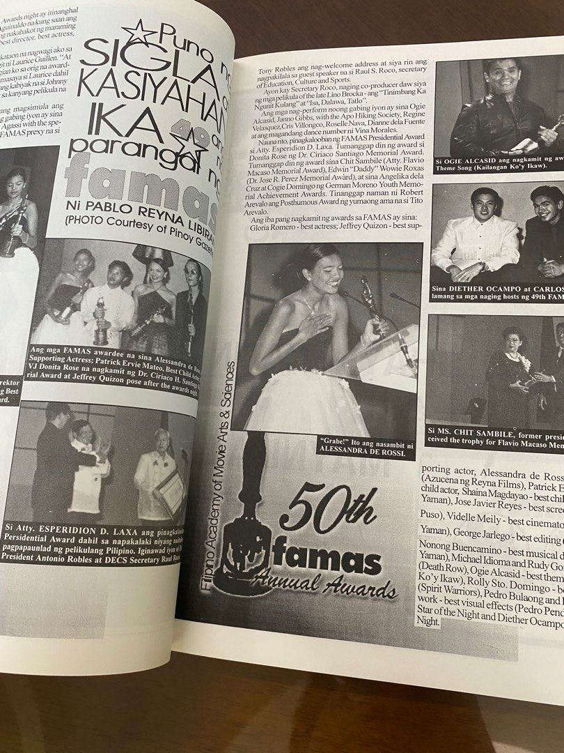 50th FAMAS ANNUAL AWARDS - Filipino Academy of movie arts & Science ...