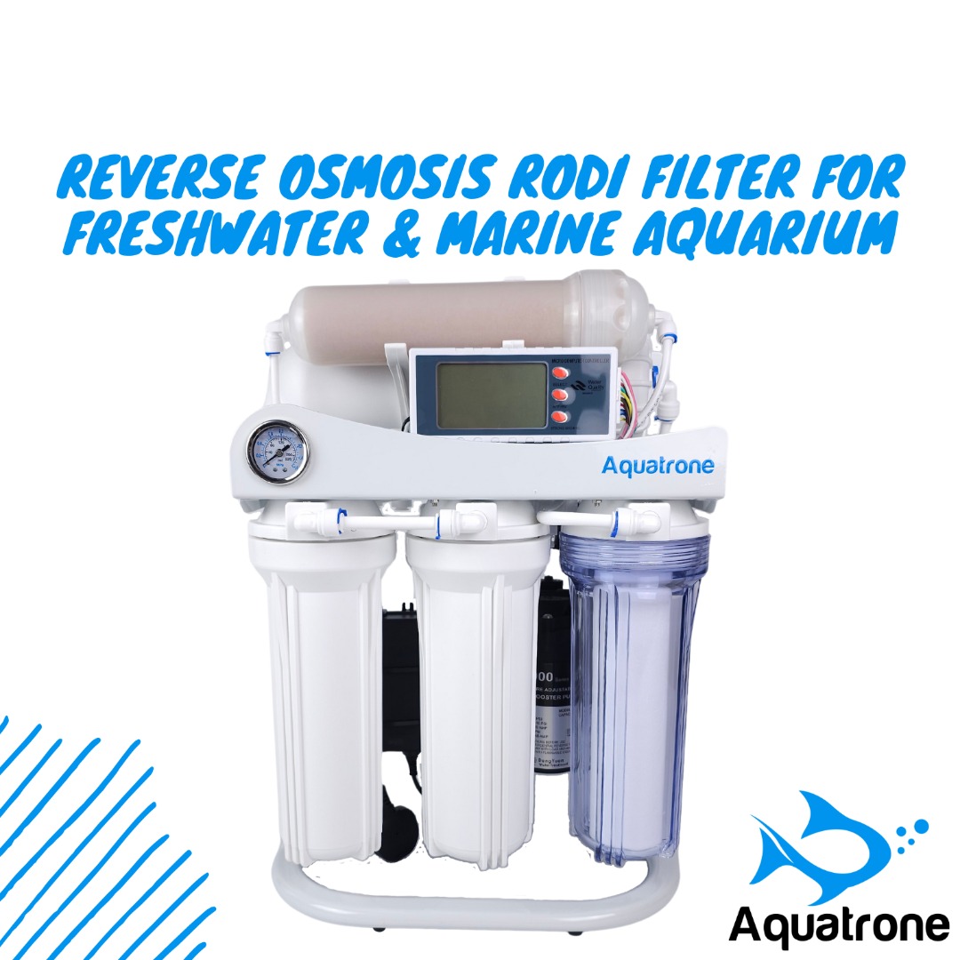 5 Stage 400GPD RODI Water Filter with Pump & TDS Monitor - Aquatrone Dual Reverse Osmosis ...