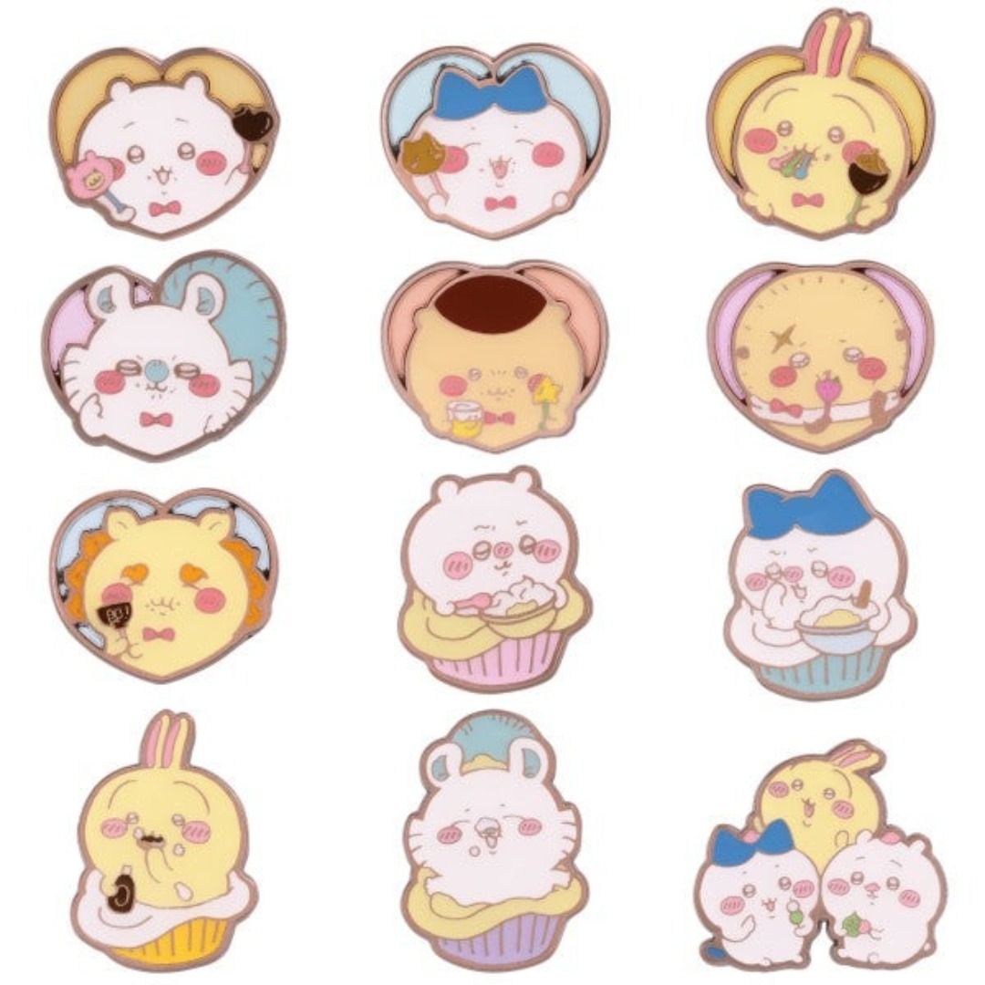 ‼️現貨‼️ [Chiikawa] PINS COLLECTION 3 扣針 心形 CUPCAKE 吉伊卡哇 小可愛 八字貓 兔兔 ちいかわ ...