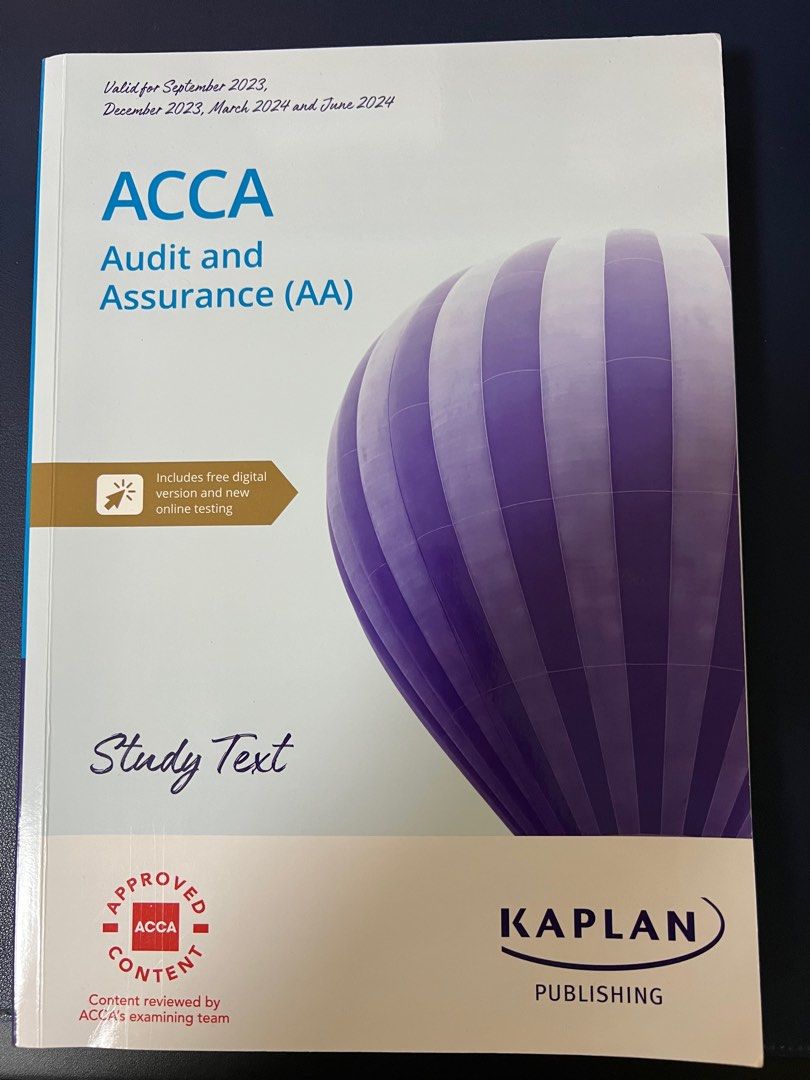 ACCA Audit and Assurance (AA), Hobbies & Toys, Books & Magazines ...