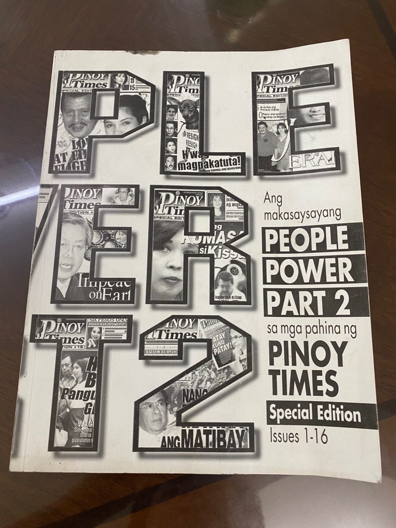 Ang Makasaysayang People Power Part 2 sa mga pahina ng Pinoy Times ...