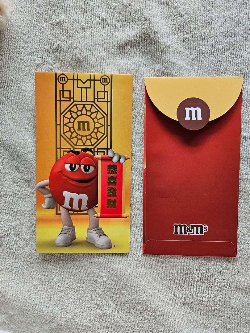 Authentic 2024 M&M's Money Packet / Angpow / Ang Bao / Ang Pau Envelope ...