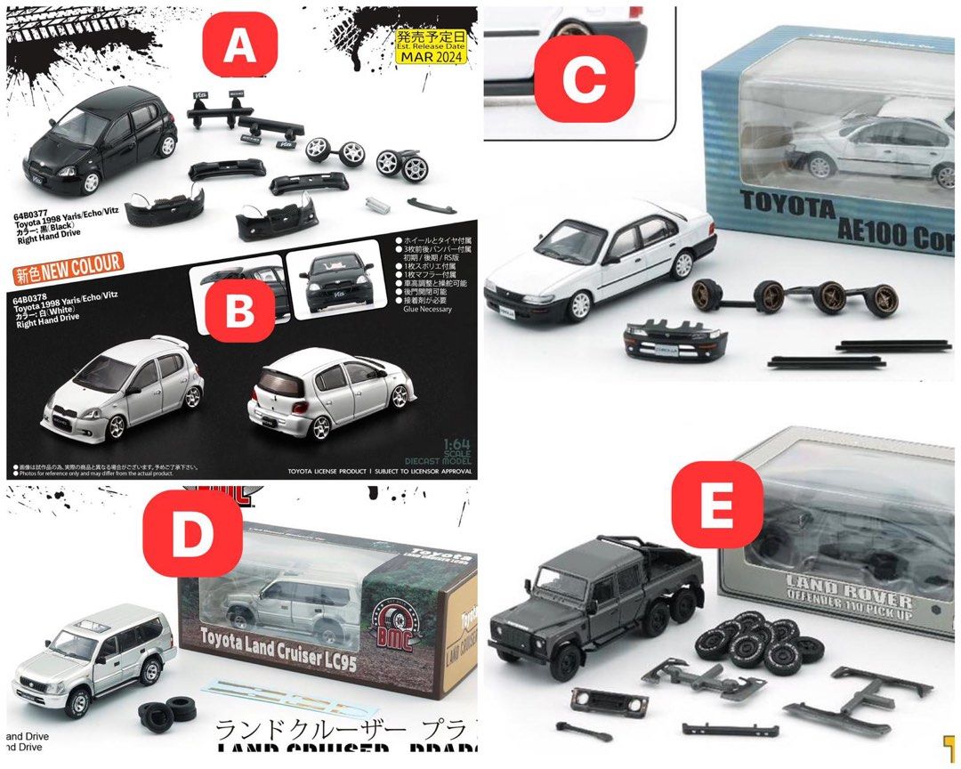BMC Toyota Echo yaris vitz corolla AE100 land cruiser land rover 6x6 BM ...