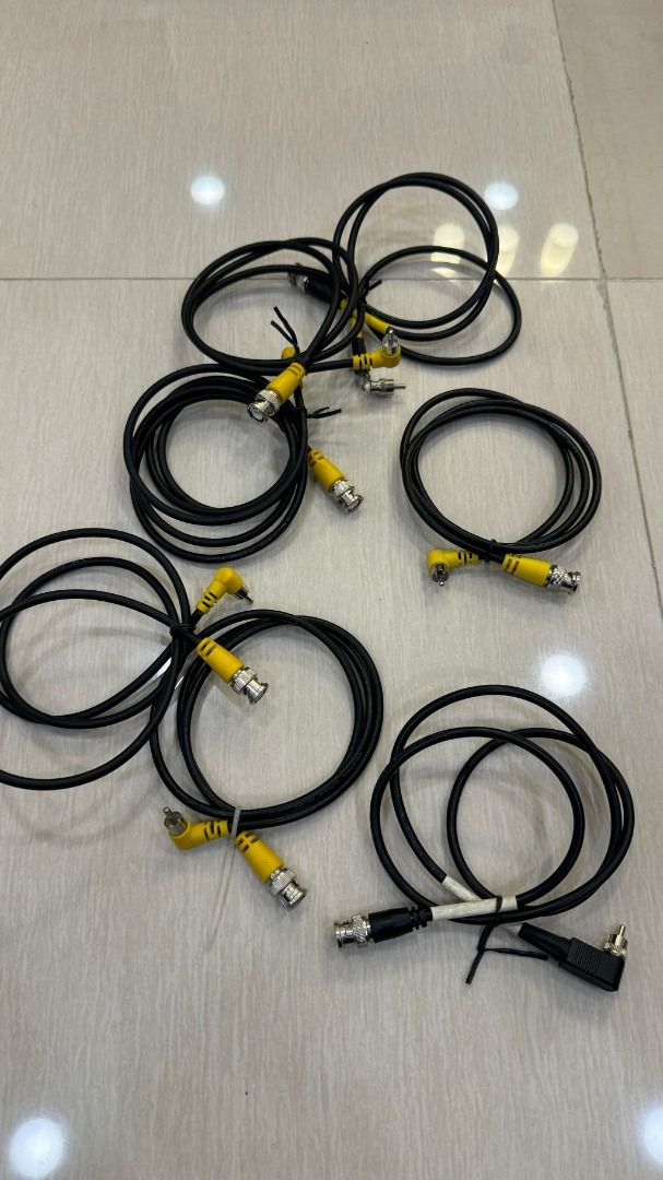 BNC 轉 RCA AV端子 高階影像訊號線 RG58A/U 軟線 抗雜訊 共7條 100亂賣, 電腦及科技產品, 電腦周邊產品, 轉接線及 ...