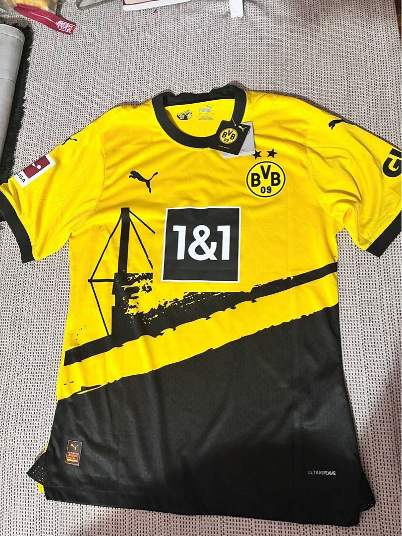 Borussia Dortmund 2023-2024 Home Kit (Reus) Nameset, Men's Fashion ...