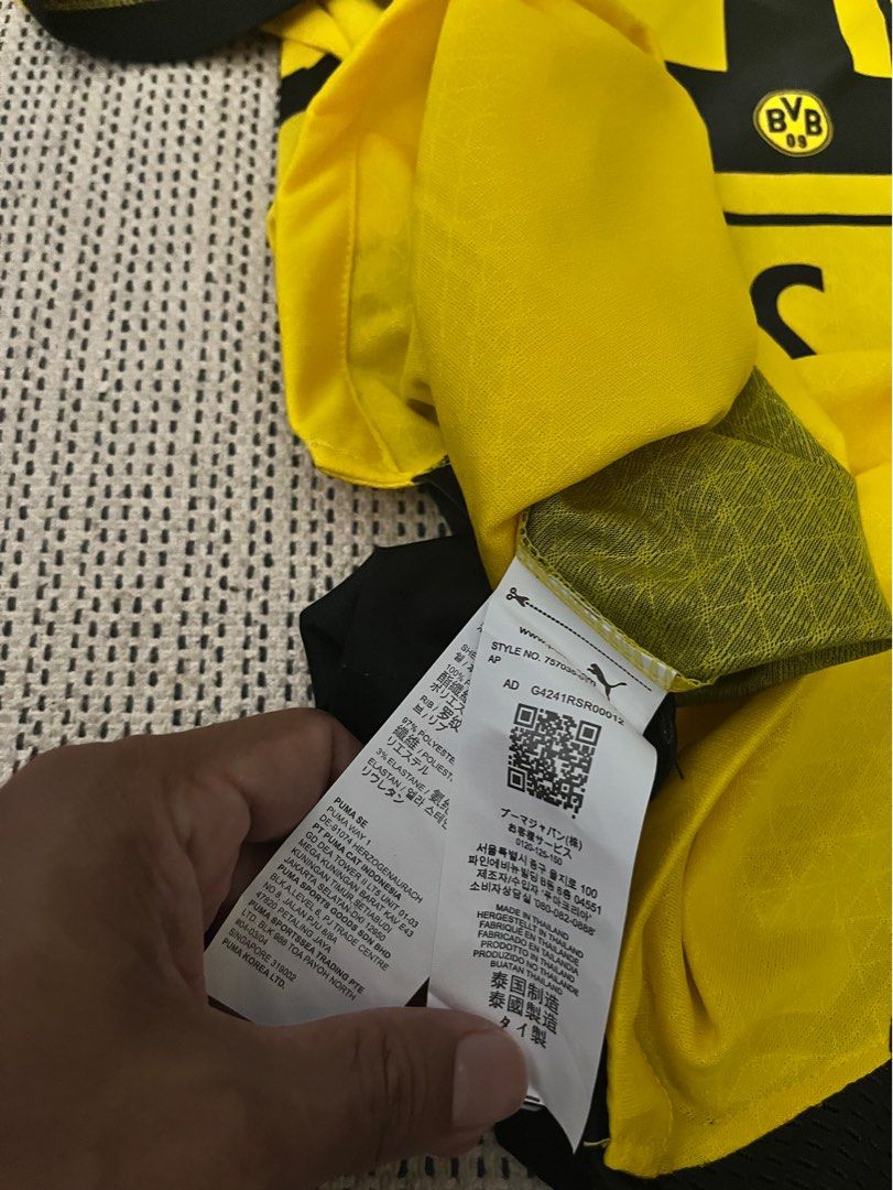 Borussia Dortmund 2023-2024 Home Kit (Reus) Nameset, Men's Fashion ...