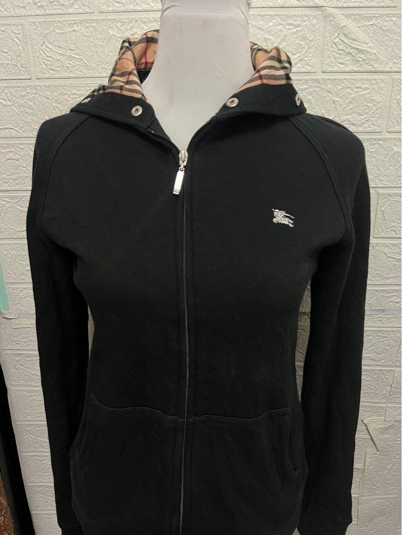Burberry Zip Up Hoodie, Women's Fashion, Coats, Jackets and Outerwear ...