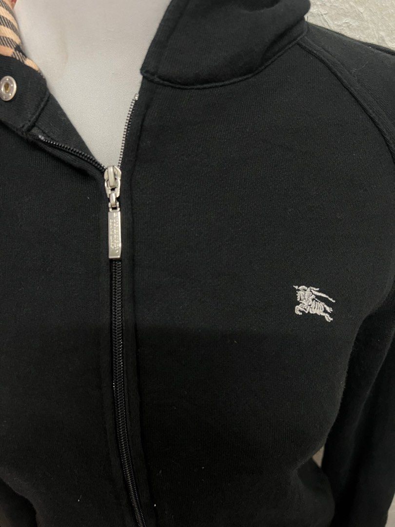 Burberry Zip Up Hoodie, Women's Fashion, Coats, Jackets and Outerwear ...