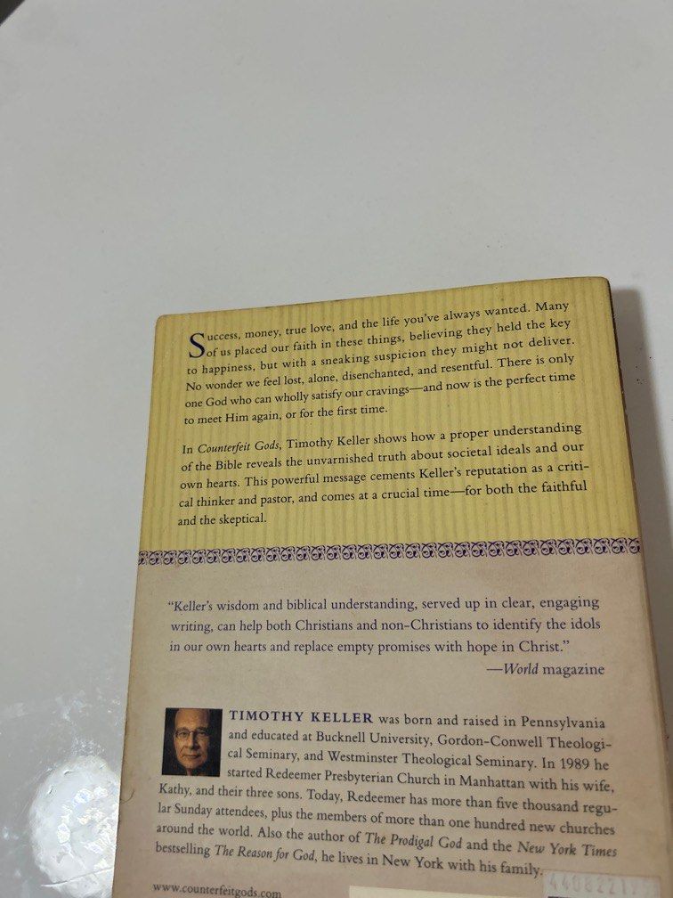 Counterfeit Gods by Timothy Keller, Hobbies & Toys, Books & Magazines ...