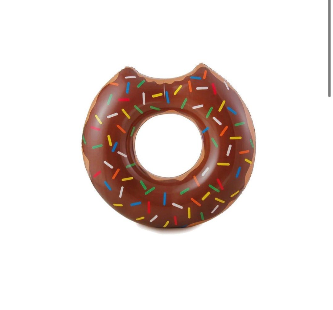 [For Rent] Giant Chocolate Donut Inflatable Pool Float, Hobbies & Toys ...