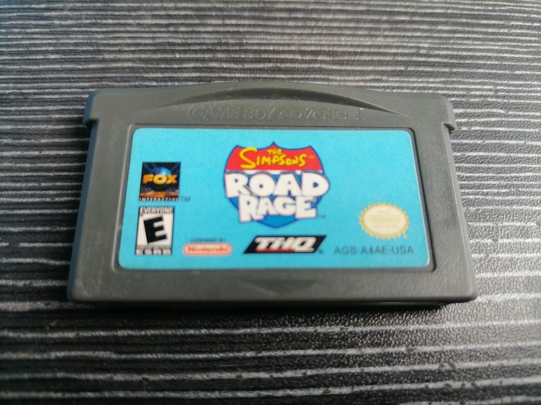 Gameboy advance game The Simpsons road rage (original), Video Gaming ...