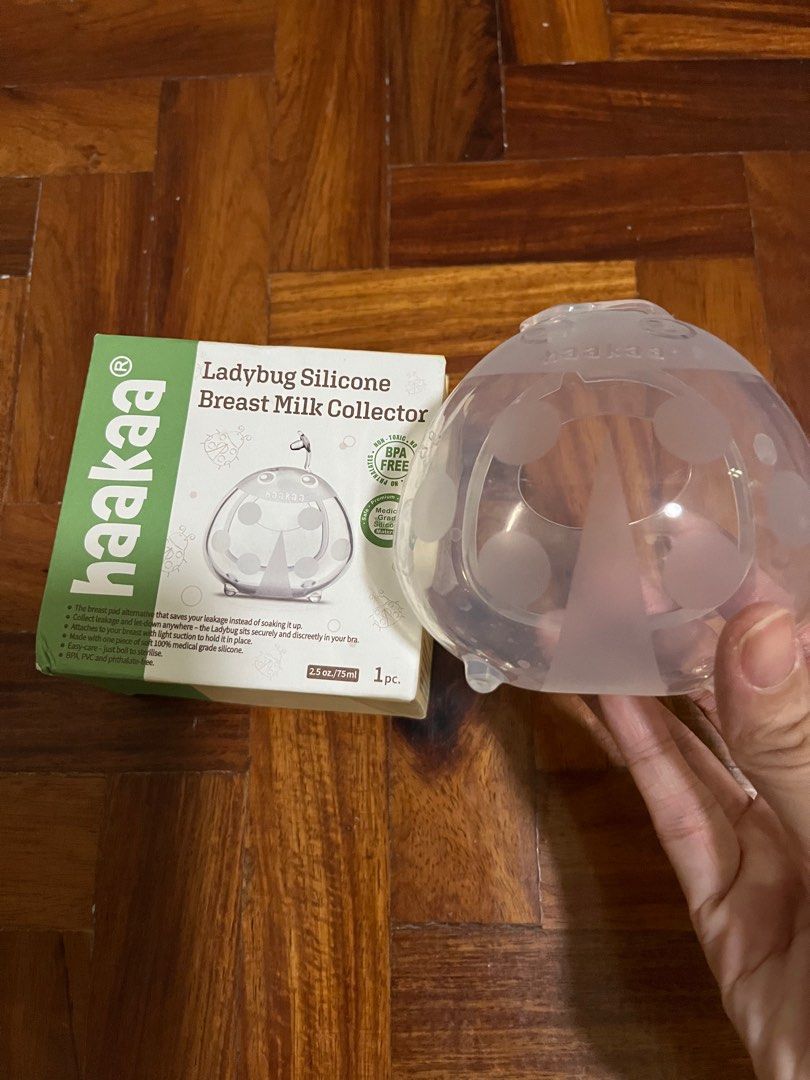 Haakaa ladybug silicone breastmilk collector, Babies & Kids, Nursing ...