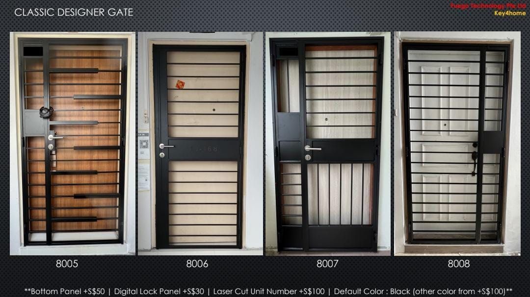 HDB Gate Catalogue, Furniture & Home Living, Security & Locks, Locks ...