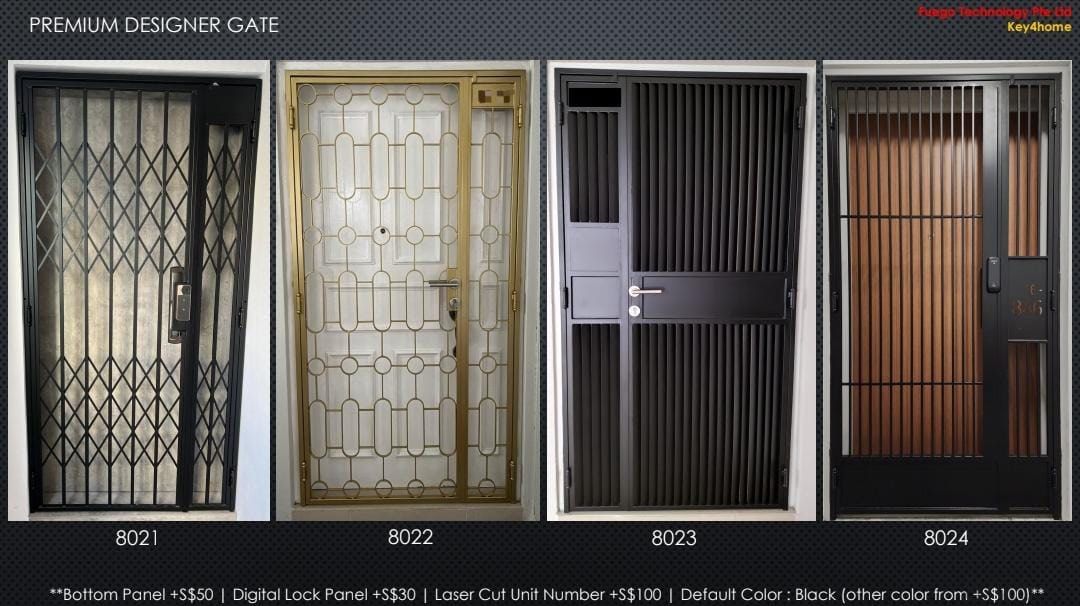 HDB Gate Catalogue, Furniture & Home Living, Security & Locks, Locks ...